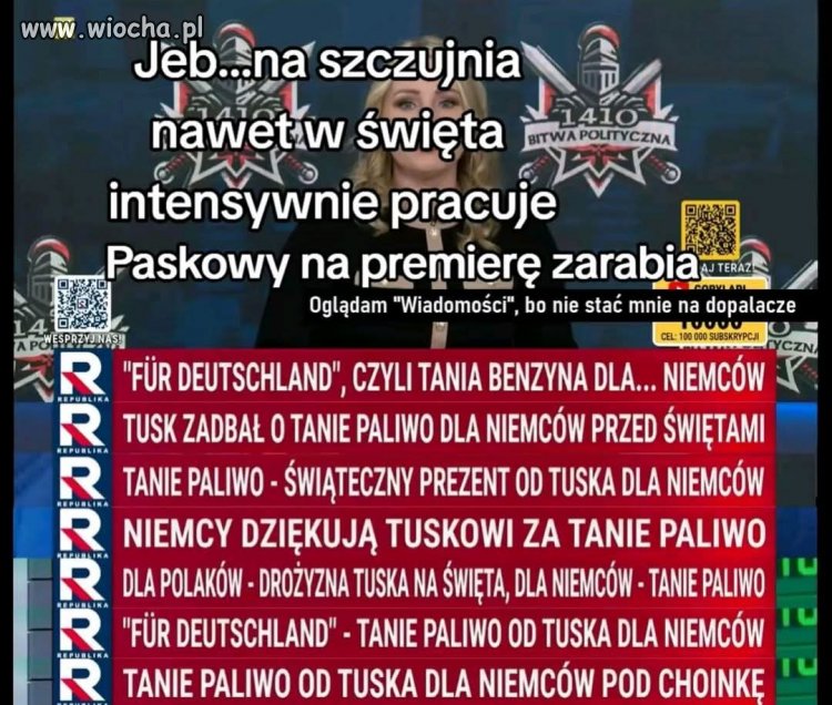 Te łajzy nawet w Święta wylewają szambo i szczują na innych. - wiocha ...