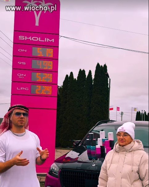 Benzyna "95" po 4,99 zł/l na stacji Skolima - wiocha.pl absurd 1850584