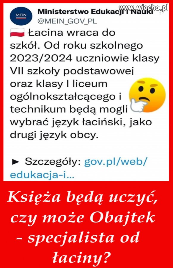 Podobno księża będą uczyć, a może Obajtek powinien - - wiocha.pl absurd ... Podobno księża będą uczyć, a może Obajtek powinien - - wiocha.pl absurd ...