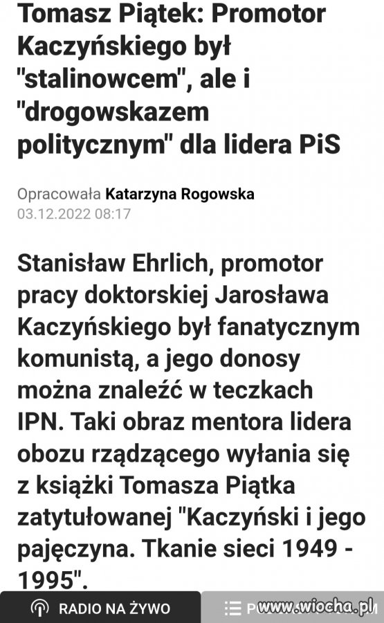 Mentor Kaczyńskiego??? - wiocha.pl absurd 1740478