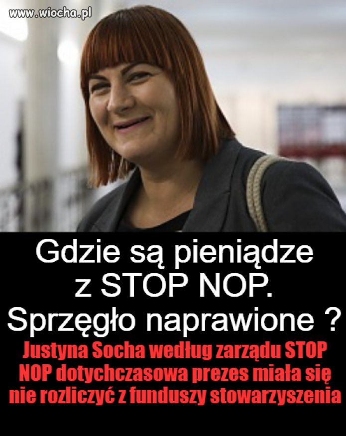 STOP NOP donosi do prokuratury na Justynę Sochę - wiocha.pl absurd 1736954