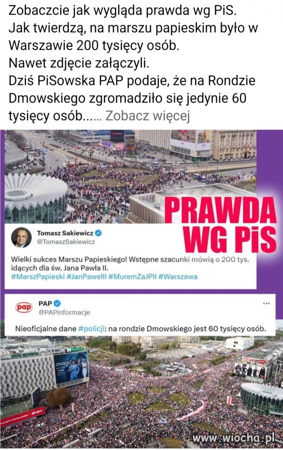 Na górze 200 tysięcy, na dole 60. - wiocha.pl absurd 1771853