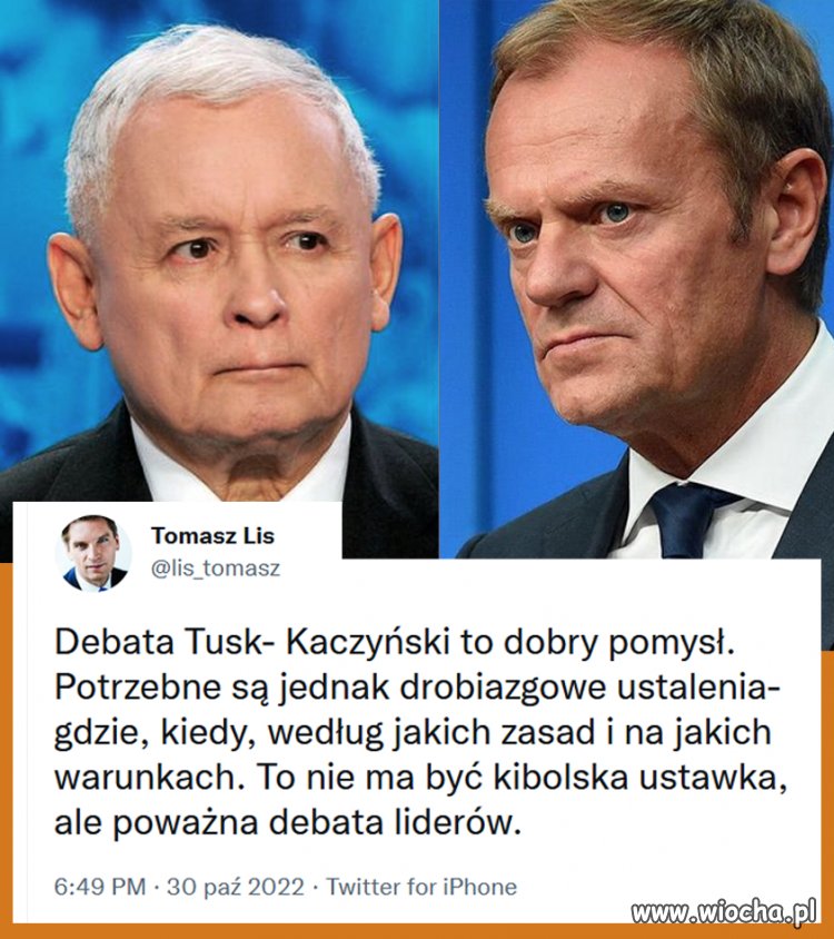 Kaczyński nigdy nie stanie do tej debaty - wiocha.pl absurd 1736531