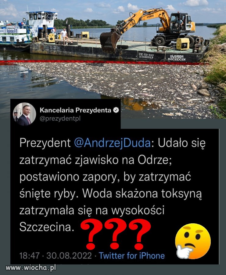 Polska dysponuje technologią zatrzymywania skażonej wody w rzece ...