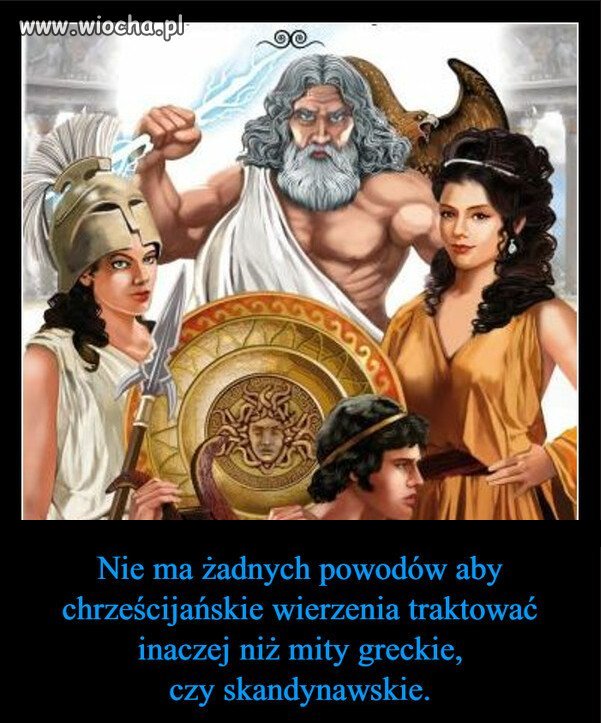 Mitologia grecka była dużo bardziej spójna. - wiocha.pl absurd 1737428