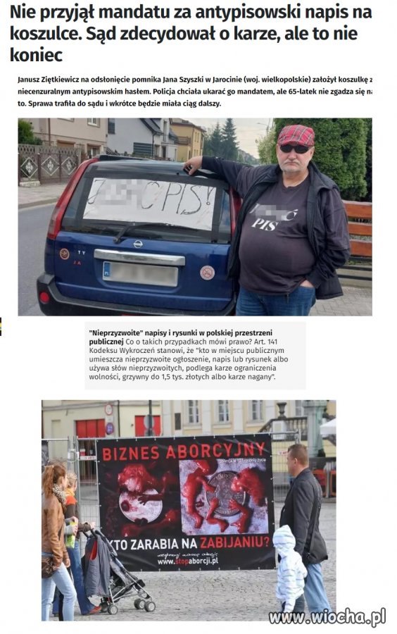 Podwójne standardy PIS - wiocha.pl absurd 1738736