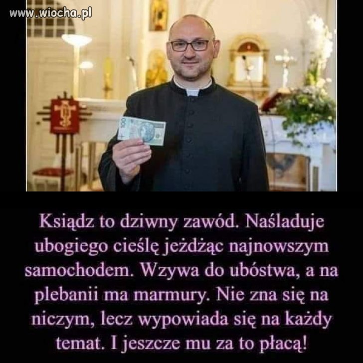 Najbardziej opłacalny obecnie ZAWÓD w Polsce to ksiądz - wiocha.pl ...