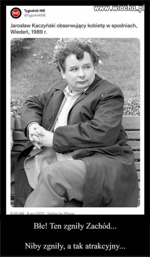 Jarosław nigdy nie obejrzałby się za kobietą... w spodniach. - wiocha.pl absurd 1731112